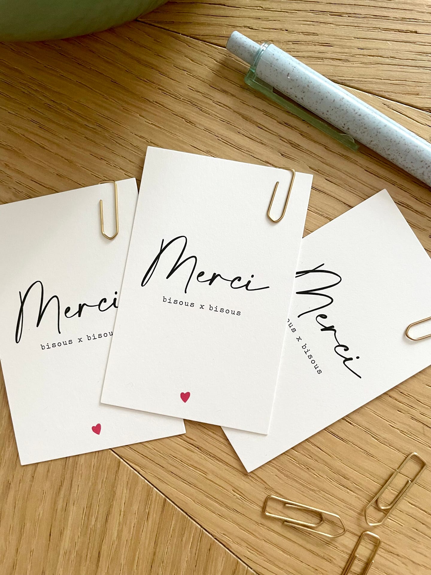 Mini carte “Merci” – Les petites cartes de Anne